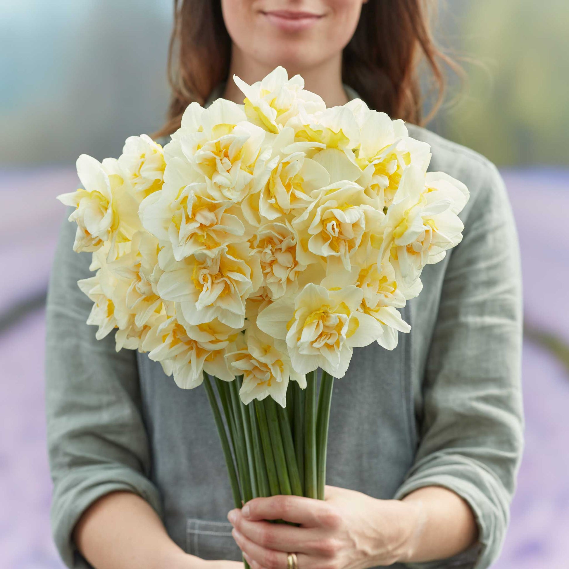 Double Daffodil Bulbs - White Lion | Fall Flower Bulbs | Eden Brothers