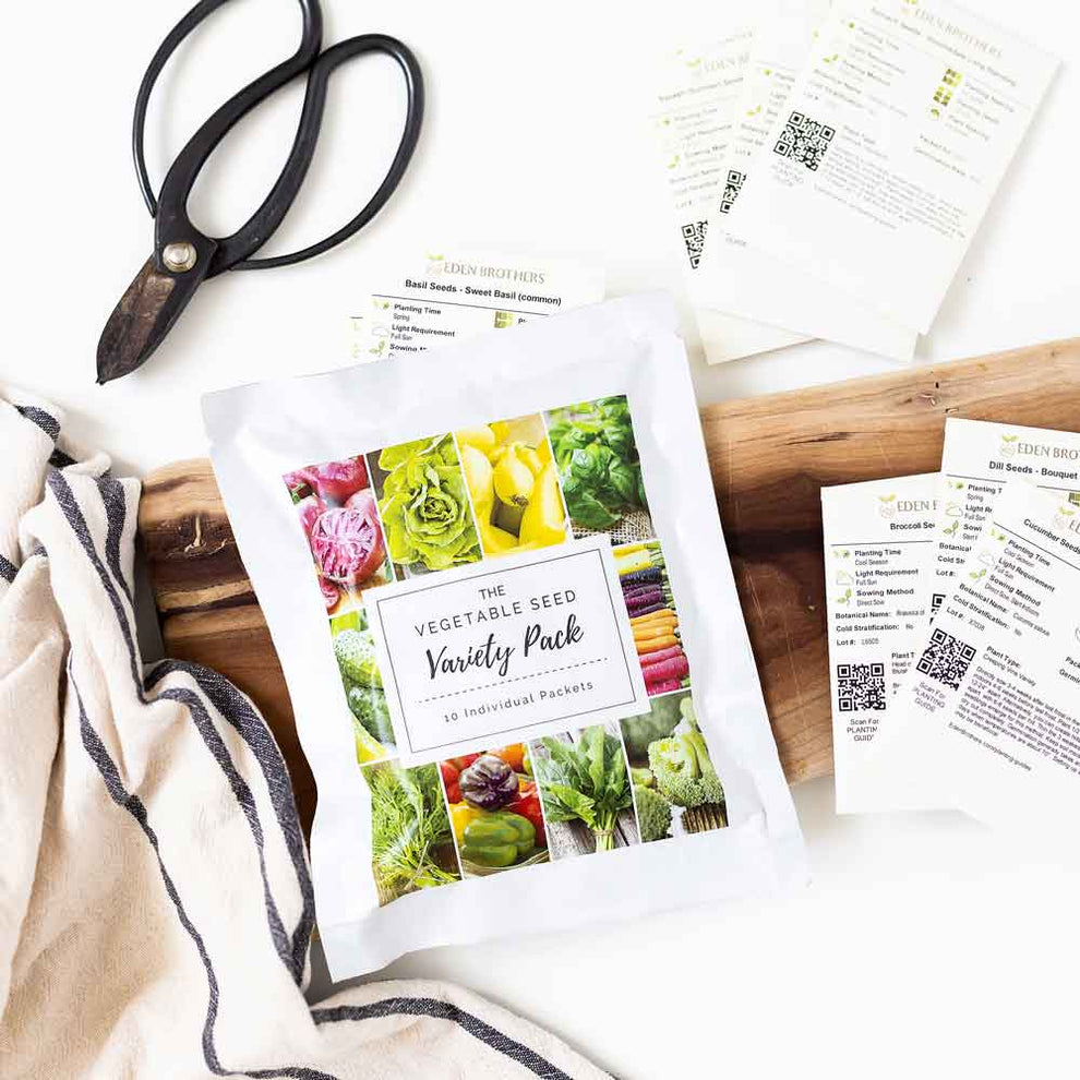 Vegetable Seed Variety Pack | Vegetable Seeds in Packets | Eden Brothers