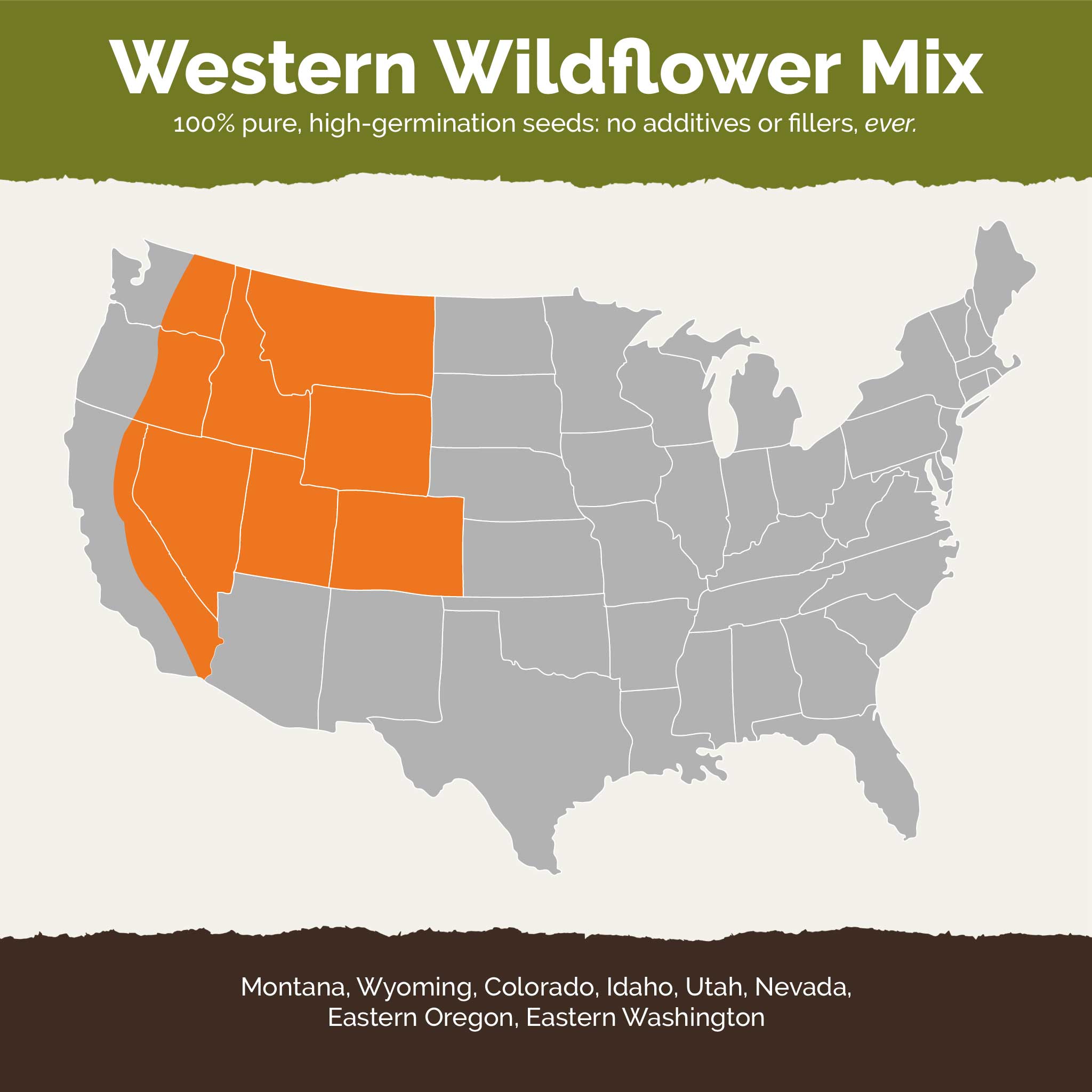 Western Wildflower Seed Mix | Wildflower Seeds | Eden Brothers